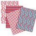 Immediate Download Red and Aqua Digital Papers, Blue and Red Digital ...