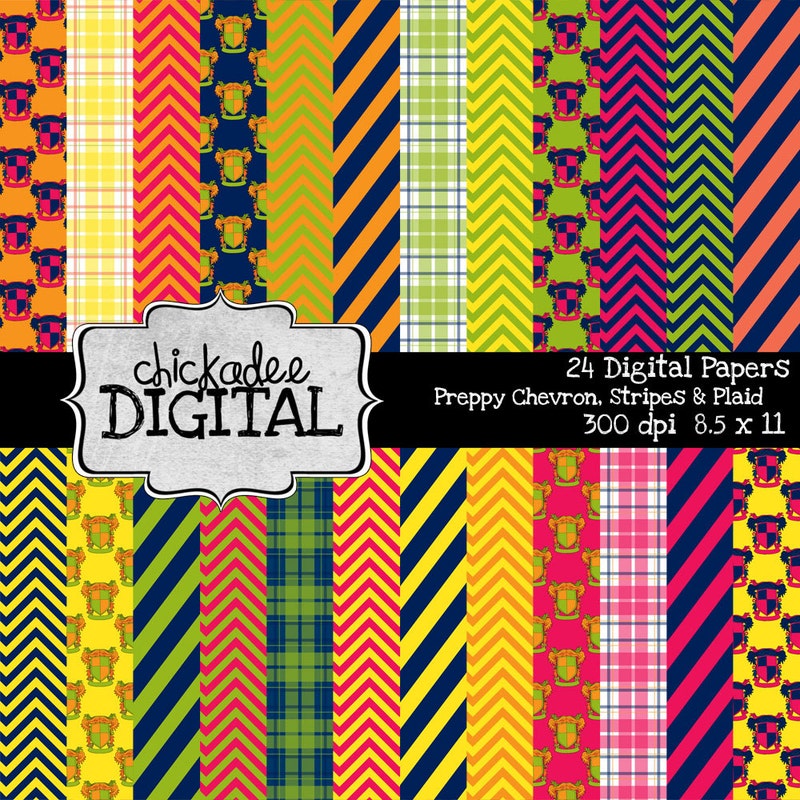 Preppy Papers - Etsy