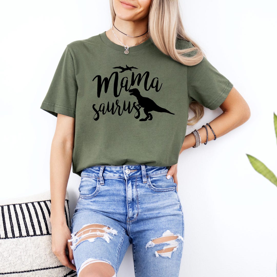 Mama Saurus Shirt, Dinosaur Mom Shirt, Mamasaurus T-shirt, Mother's Day ...
