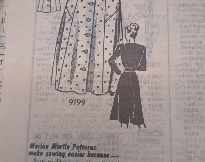 Vintage Marian Martin #9199 Dress Pattern - Etsy