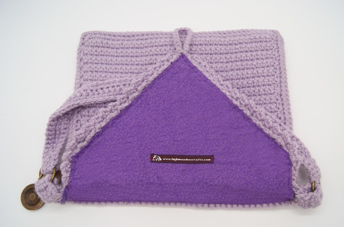 Hand Crocheted Triangular Lavender Shawl – Soft Wrap, Lightweight Women ...