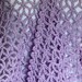 Hand Crocheted Triangular Lavender Shawl – Soft Wrap, Lightweight Women ...