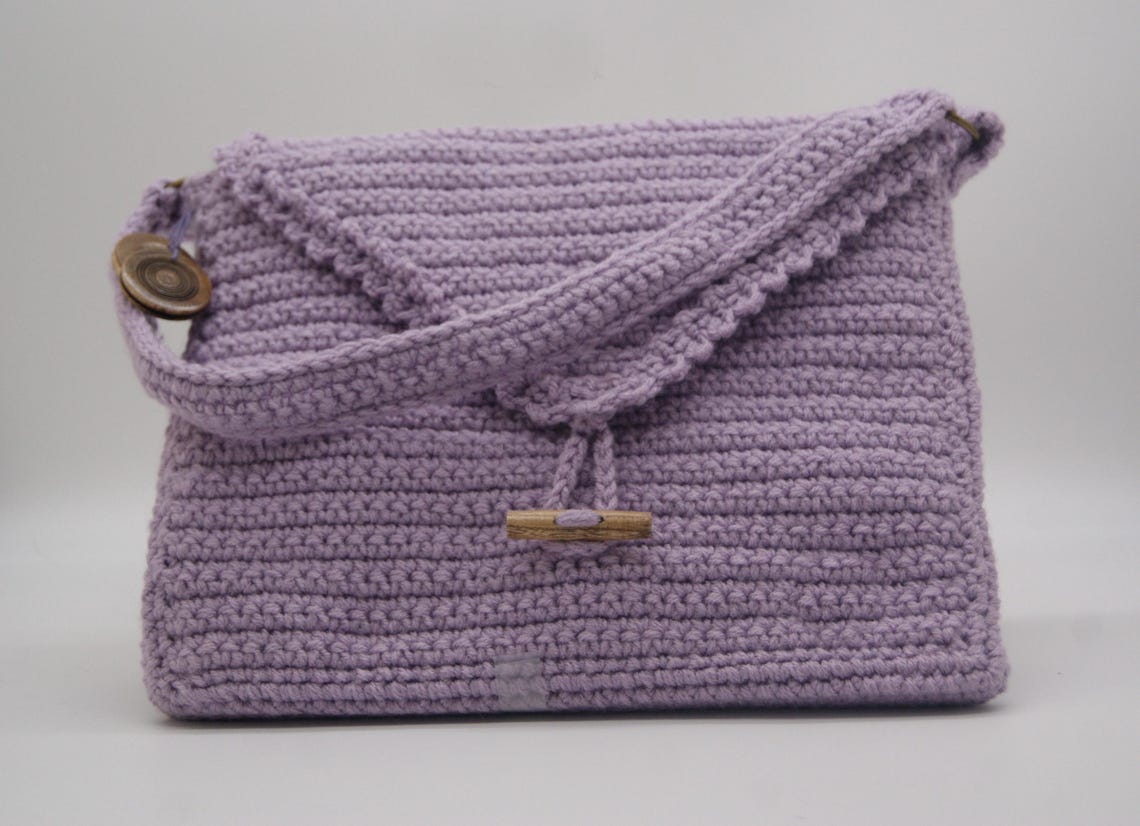 Hand Crocheted Triangular Lavender Shawl – Soft Wrap, Lightweight Women ...