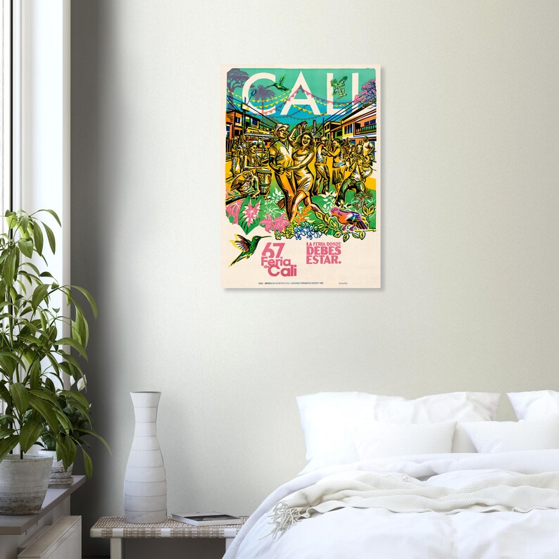 Colombia Print Poster – Cali Colombia Wall Art, South America Travel ...