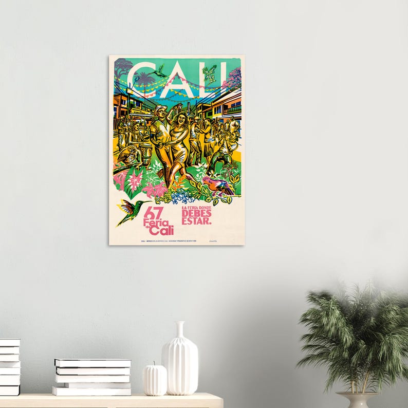 Colombia Print Poster – Cali Colombia Wall Art, South America Travel ...