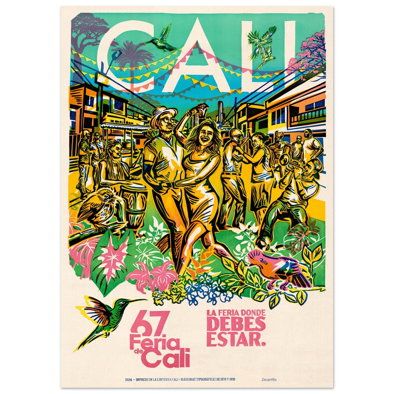 Colombia Print Poster – Cali Colombia Wall Art, South America Travel ...