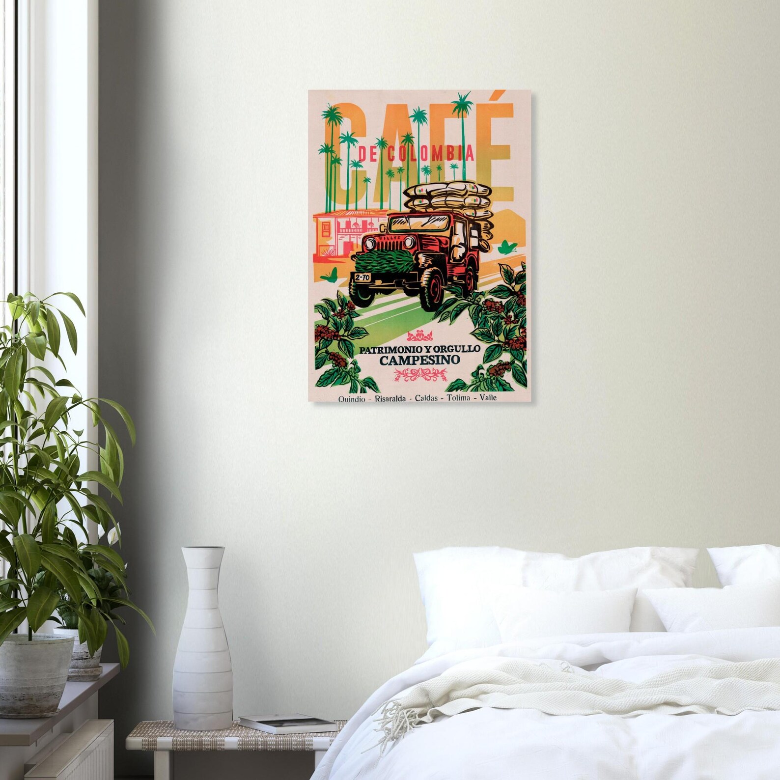 Coffee Print Poster – Café Colombia Decor | Colombia Wall Art, Colombia ...