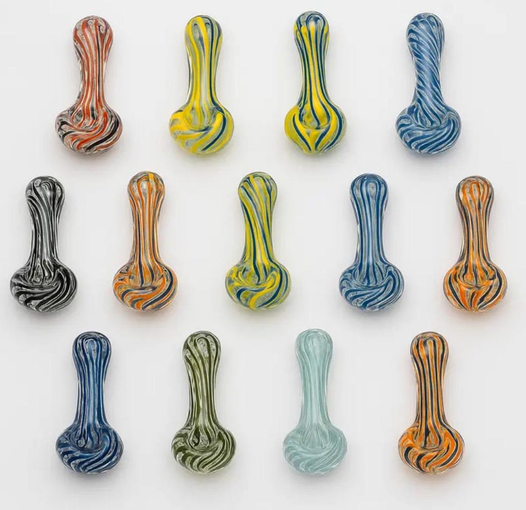 3 Inch Glass Pipe Assorted Color - Etsy