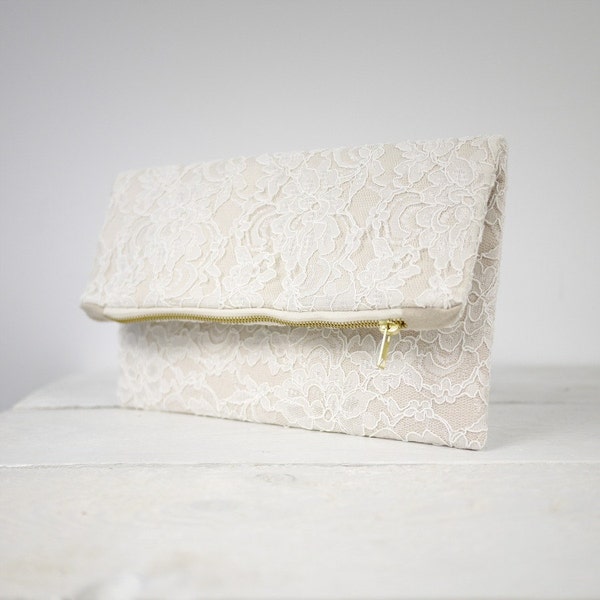 Ivory Bridal Clutch - Etsy