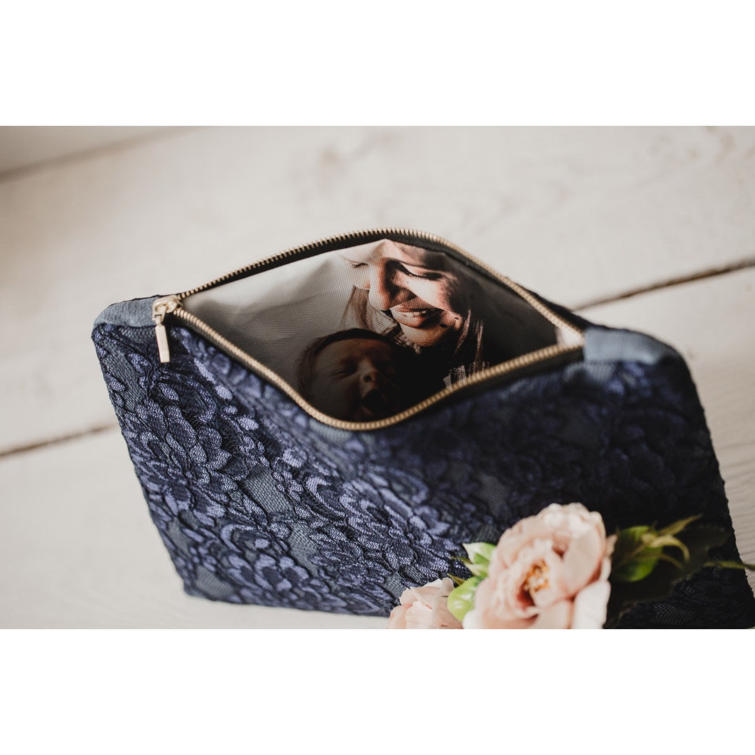 Navy Blue Lace Purse: Personalized Mother of the Bride Gift - Etsy
