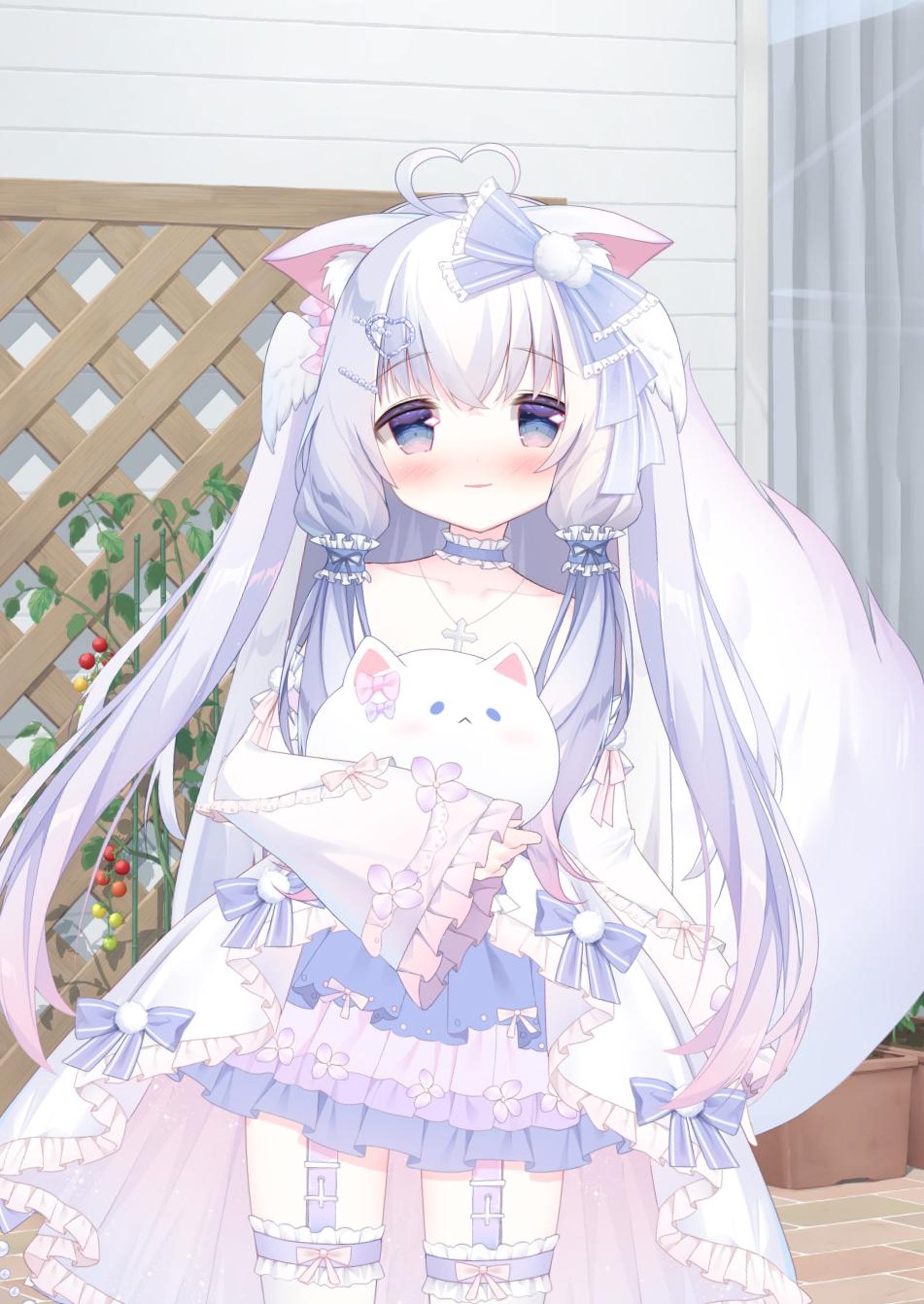 Live2d Premade Model MIMI : White Fox/kitten/cat /FULLY RIGGED - Ready ...