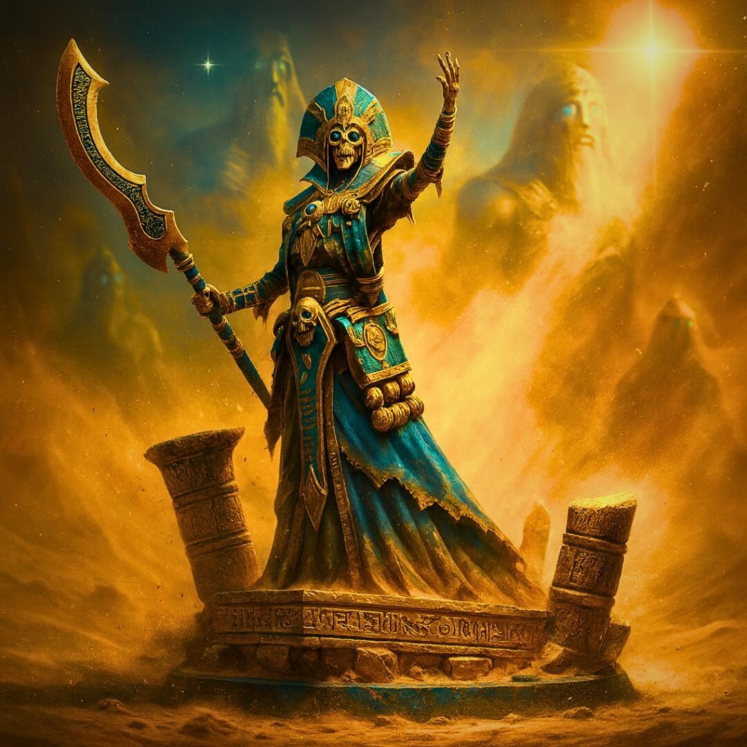 Pharaoh Lich STL Miniature — Presupported Resin 3D Print (32 & 75 Mm ...