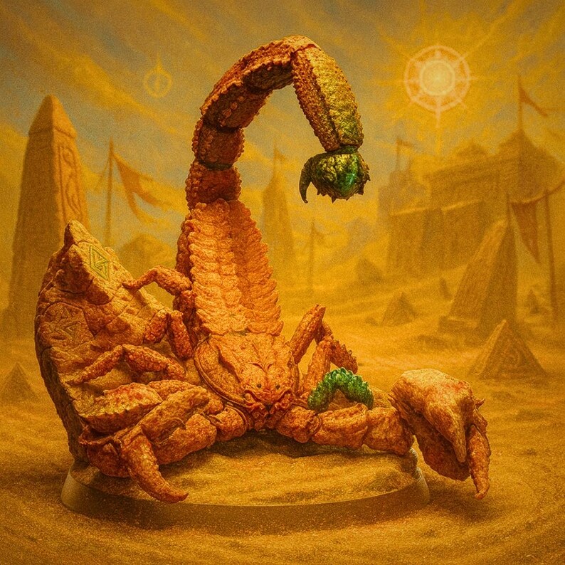 Colossal Scorpion STL Miniature — Presupported Resin 3D Print (32 & 75 ...