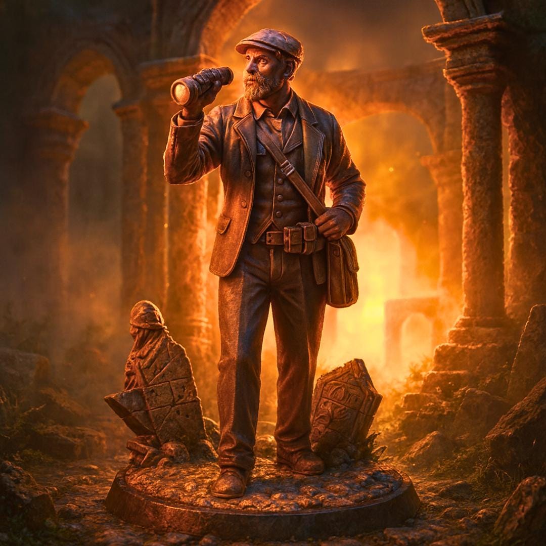 Ruins Explorer STL Miniature — Presupported Resin 3D Print (32 & 75 Mm ...