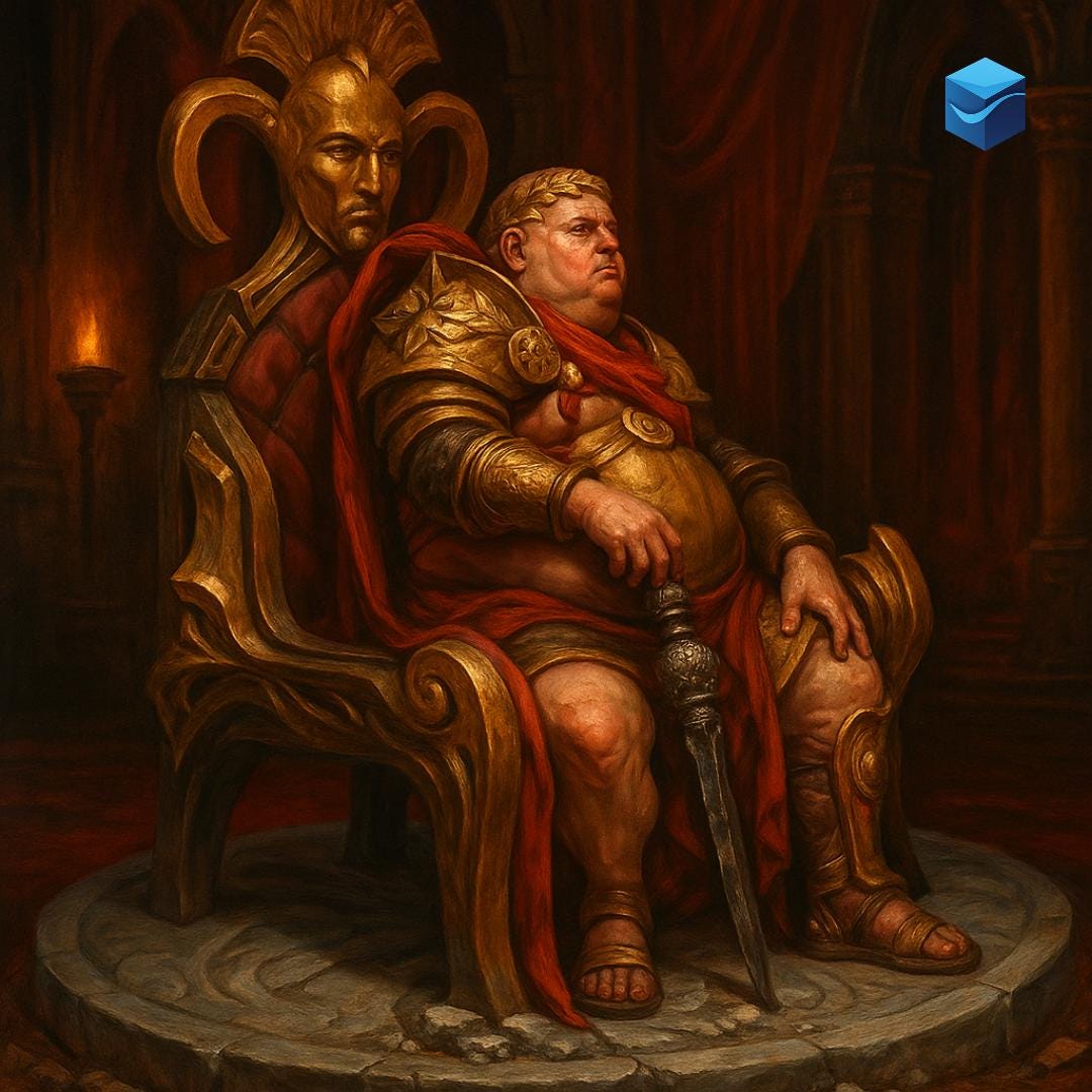 3D Printable Seated Roman Emperor Miniature STL - Fantasy Tabletop ...