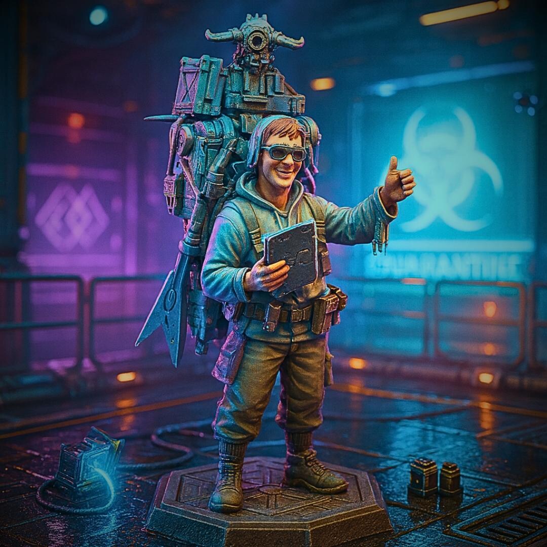 Tech Explorer STL Miniature — Presupported Resin 3D Print (32 & 75 Mm ...