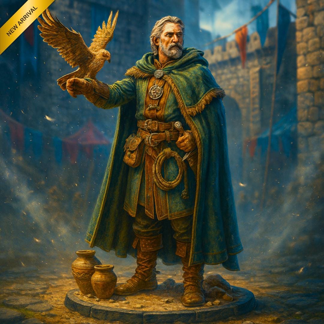 Falconer Ranger STL Miniature — Presupported Resin 3D Print (32 & 75 Mm ...