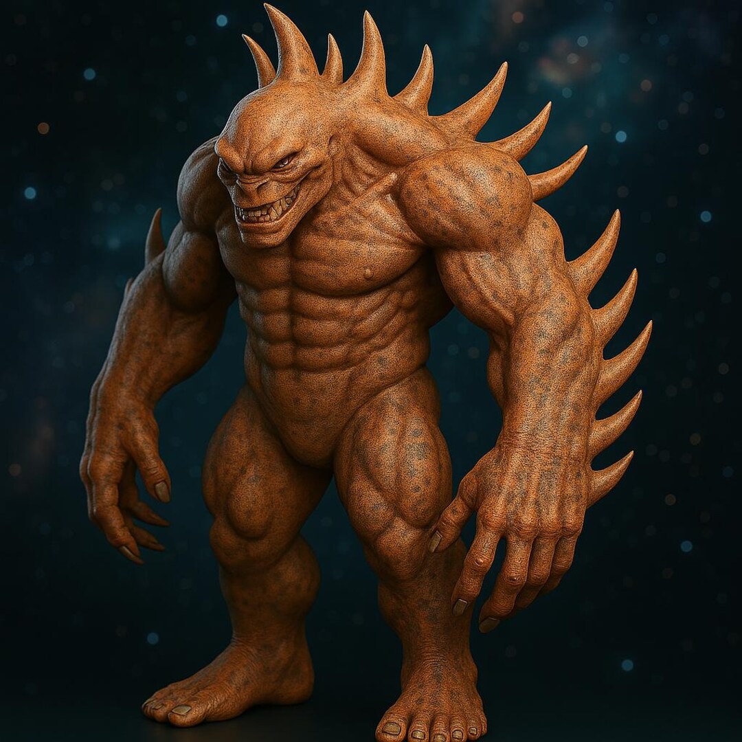 Spiked Monster STL | Brutal Beast 3D Model | 3D Print Ready - Etsy