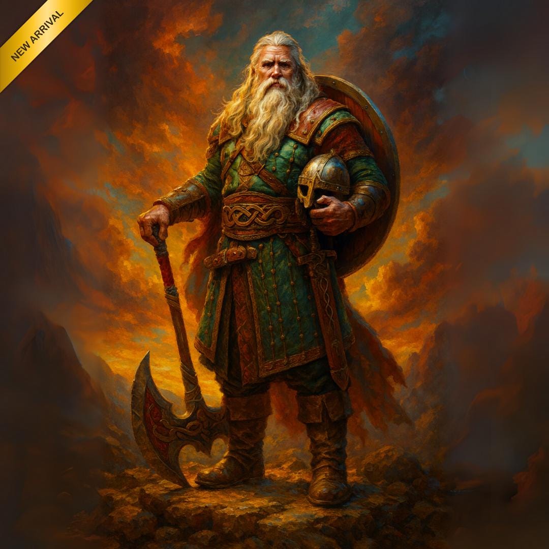 Dwarven Elder STL Miniature — Presupported Resin 3D Print (32 & 75 Mm ...