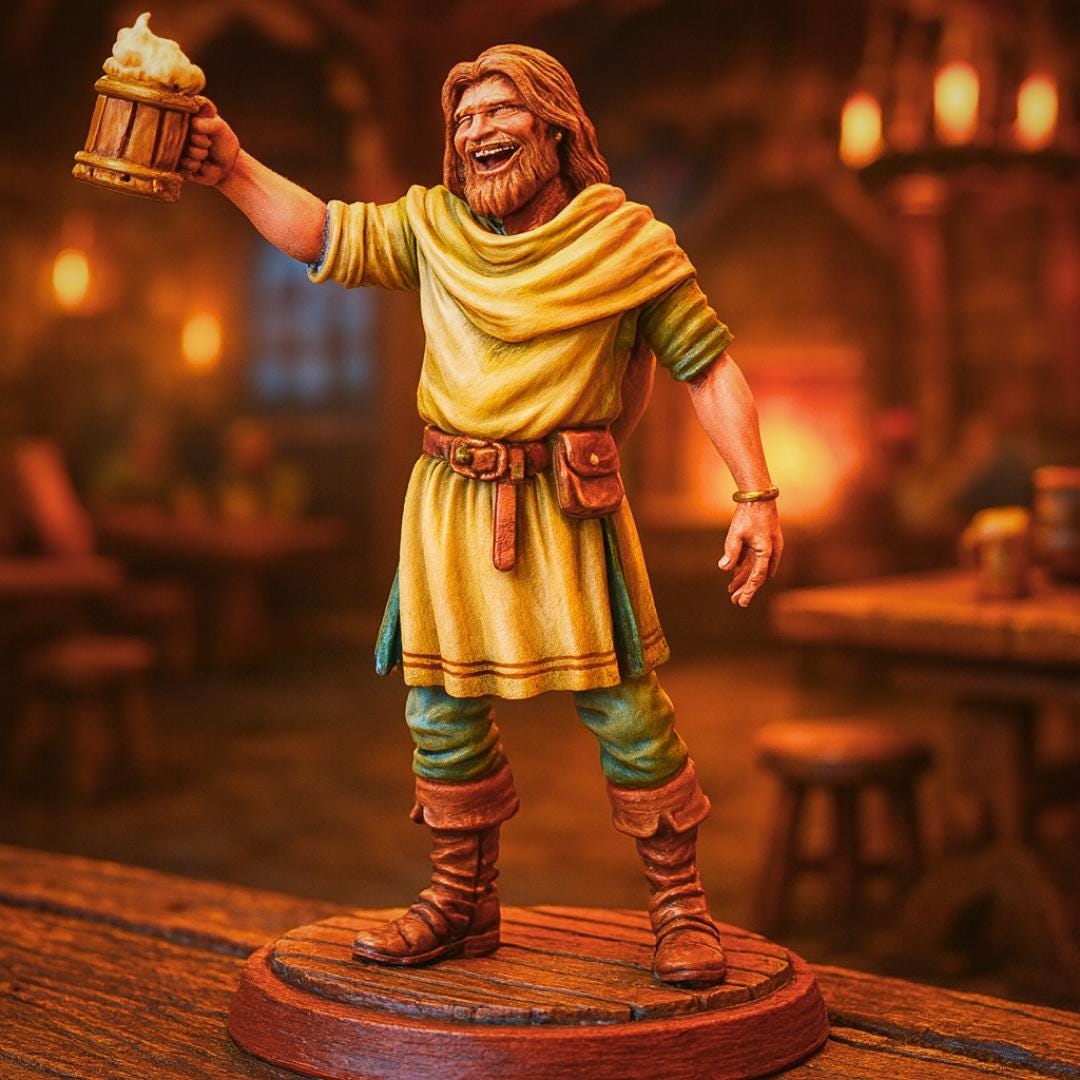 Night Watchman STL Miniature — Presupported Resin 3D Print (32 & 75 Mm ...