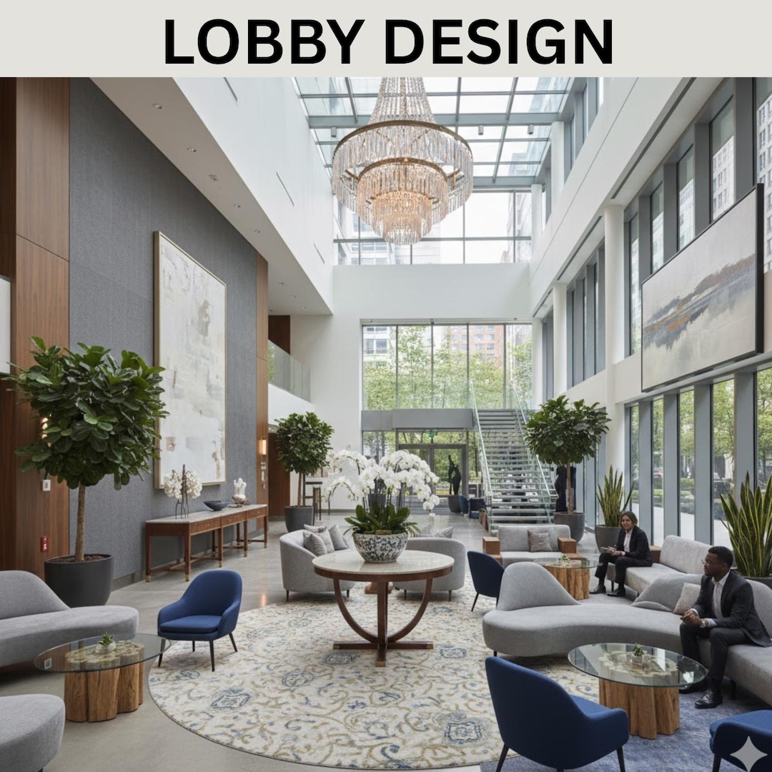 Lobby E-design PDF - Virtual Interior Design Service| Online Home Decor ...