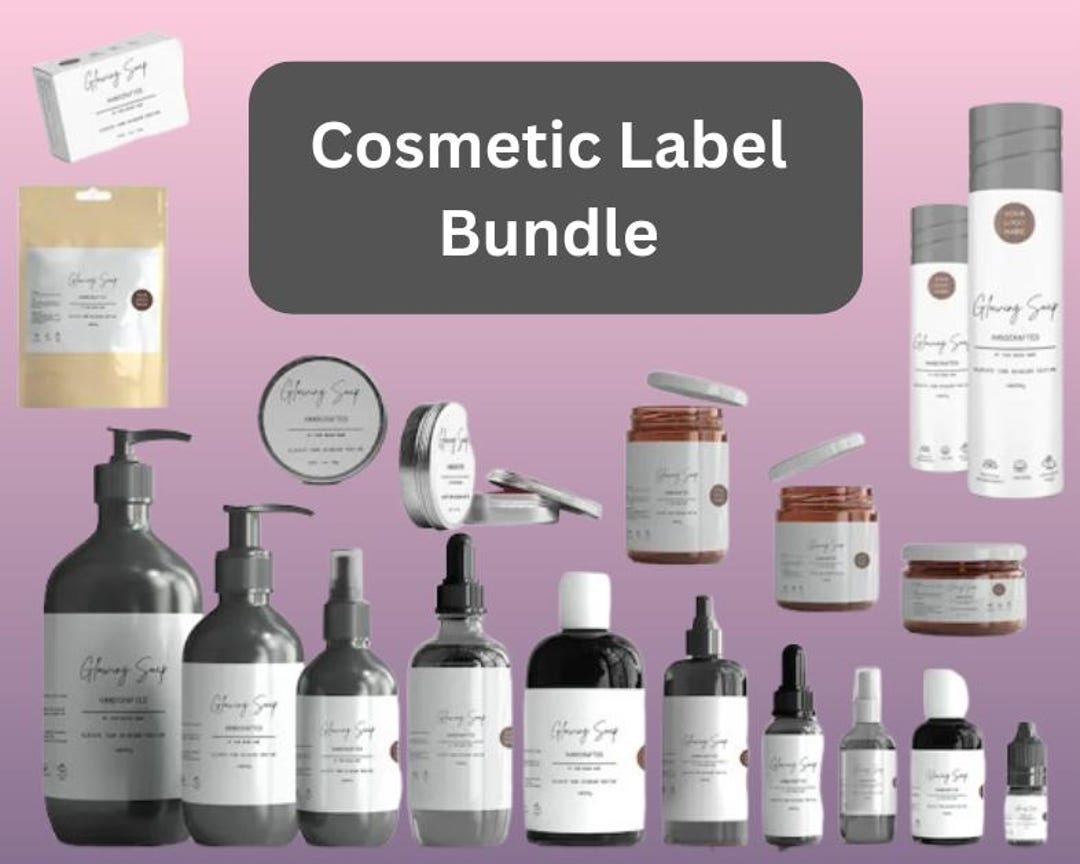 Editable Beauty Product Labels, Customizable Body Product, Minimalist ...