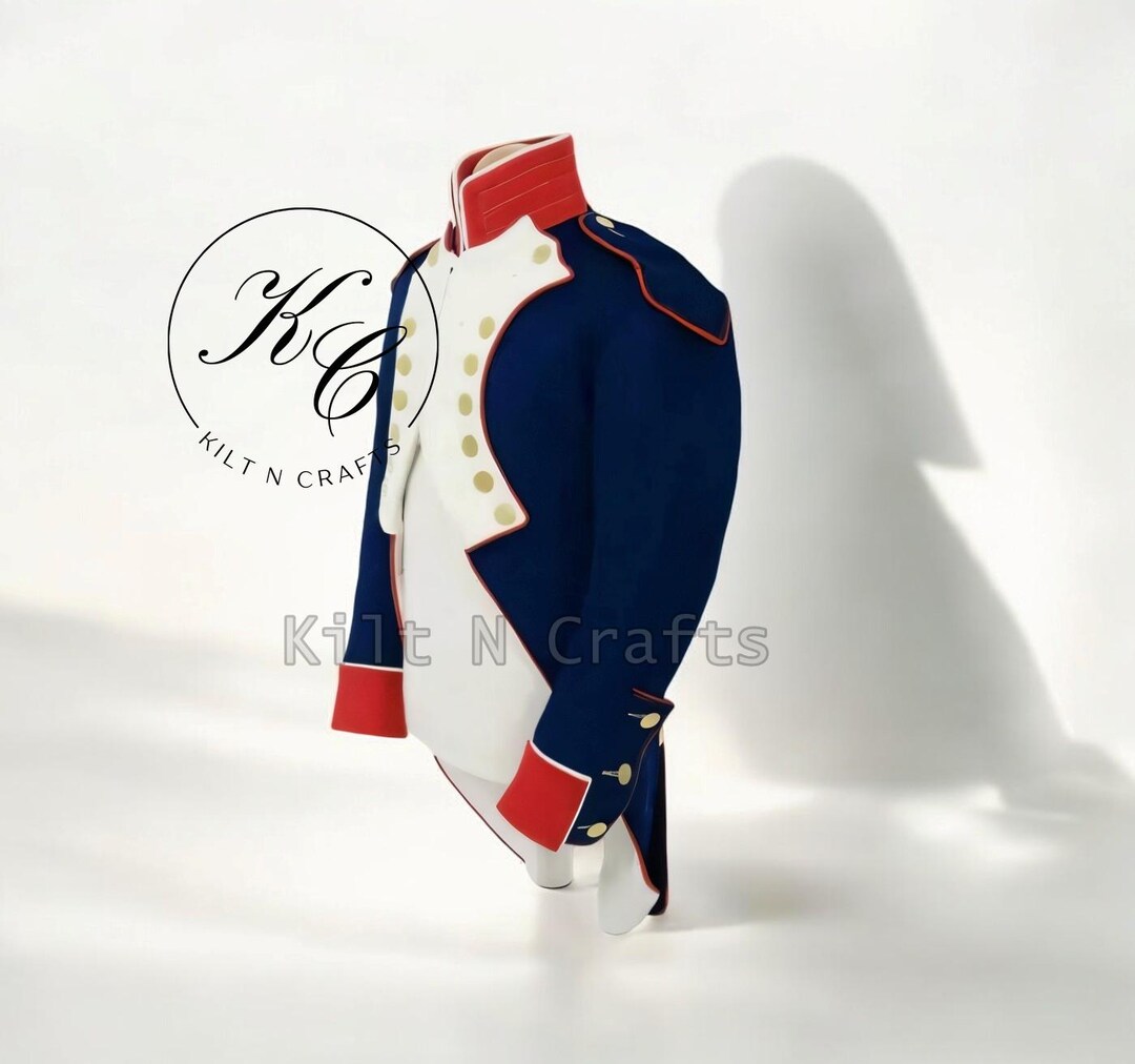 Reproduction British Napoleonic Uniform | Men's Navy Blue Wool Coat ...