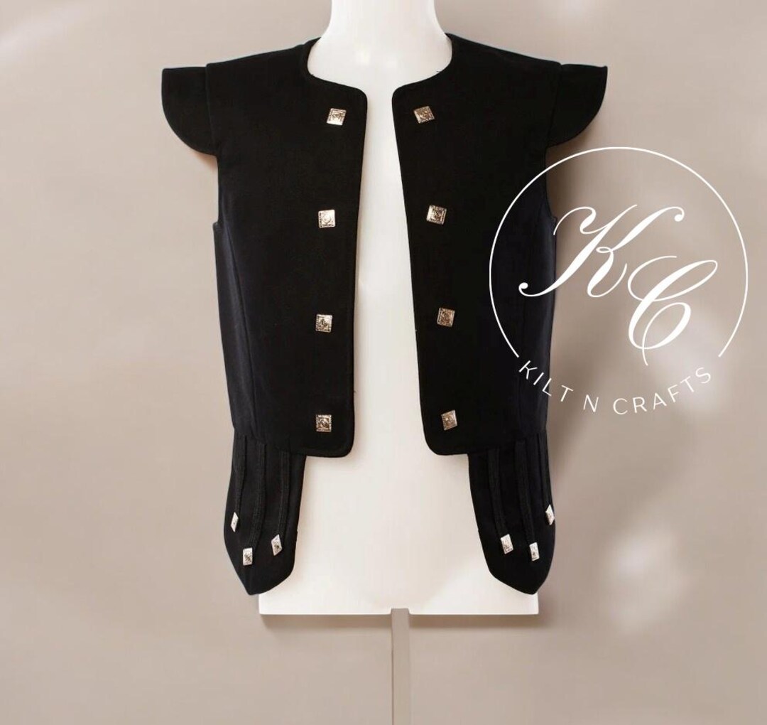 Traditional Jacobite Kilt Vest | Highland Waistcoat for Scottish Attire ...