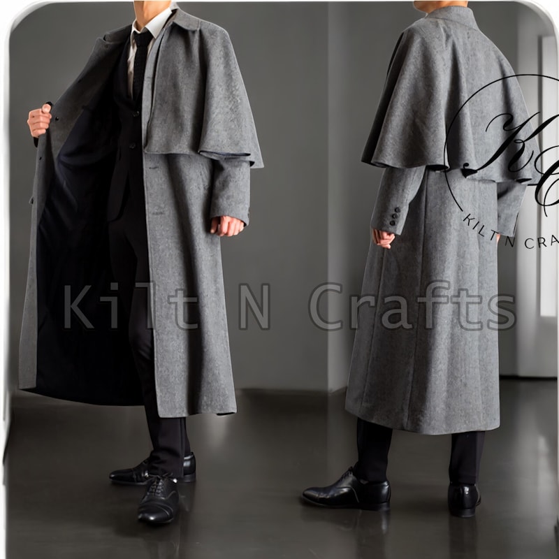 Wool Cape Coat - Etsy