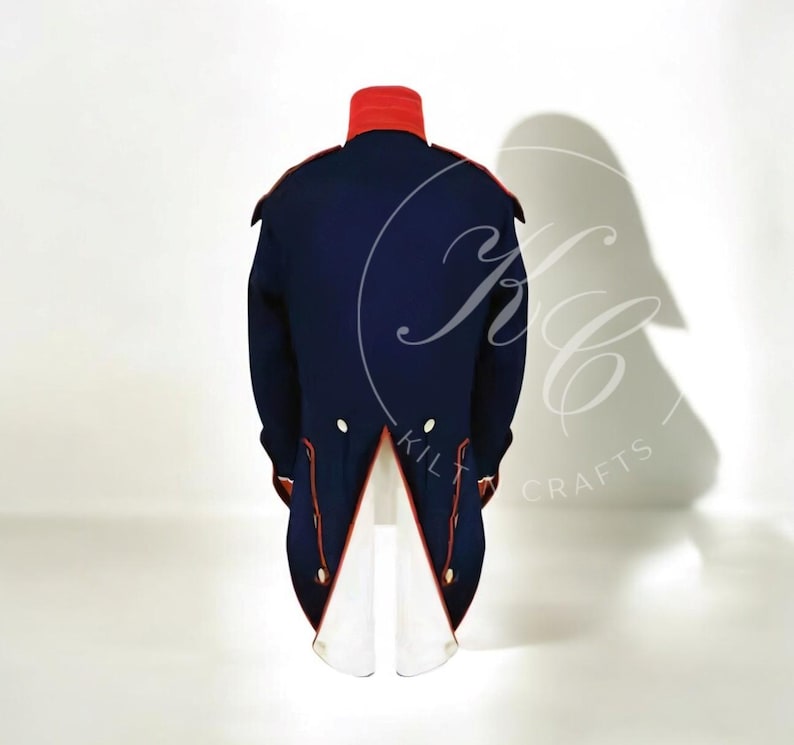 Reproduction British Napoleonic Uniform | Men's Navy Blue Wool Coat ...