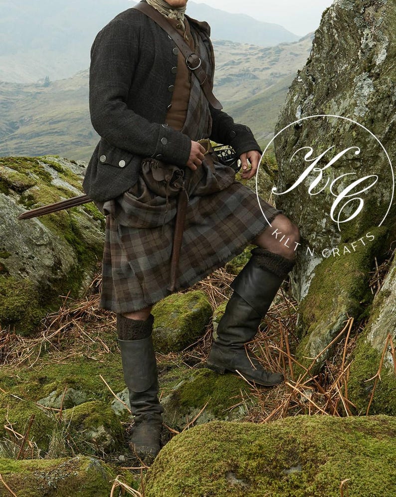 Handmade Men’s Scottish Great Kilt - 16th Century Highland Vintage ...