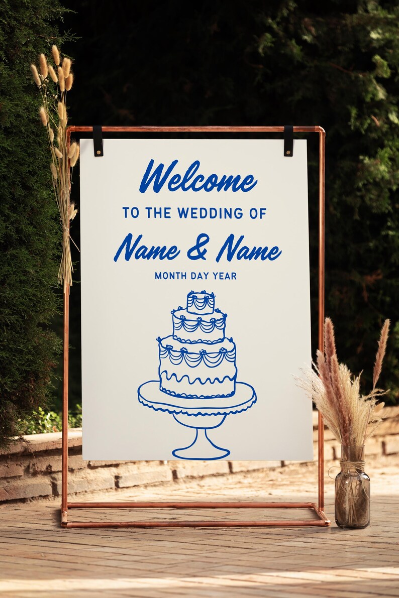 Editable Wedding Signage Bundle | Canva Template (digital Download) - Etsy