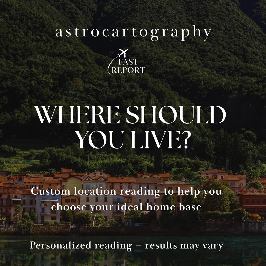 Personal Astrocartography Relocation Report – PDF Reading With Location ...