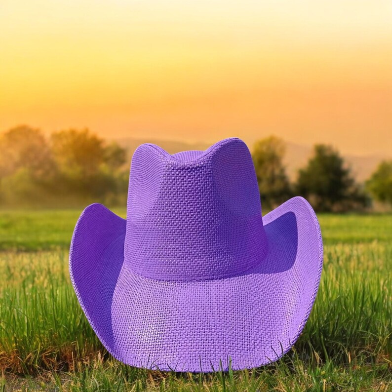 Fashion Cowboy Hat | Vintage Thick Straw Sun Hat for Men | Women ...