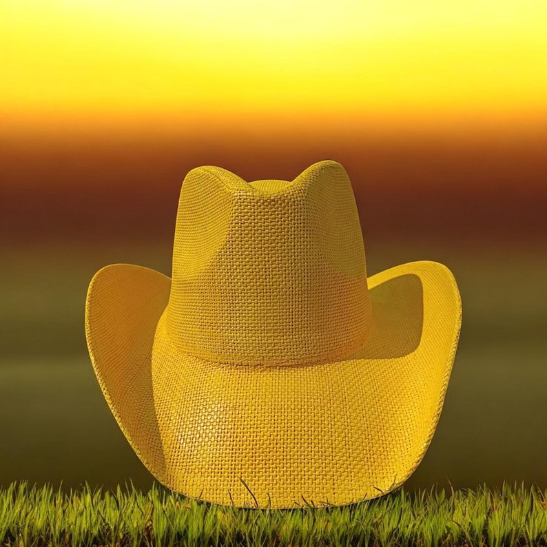 Fashion Cowboy Hat | Vintage Thick Straw Sun Hat for Men | Women ...