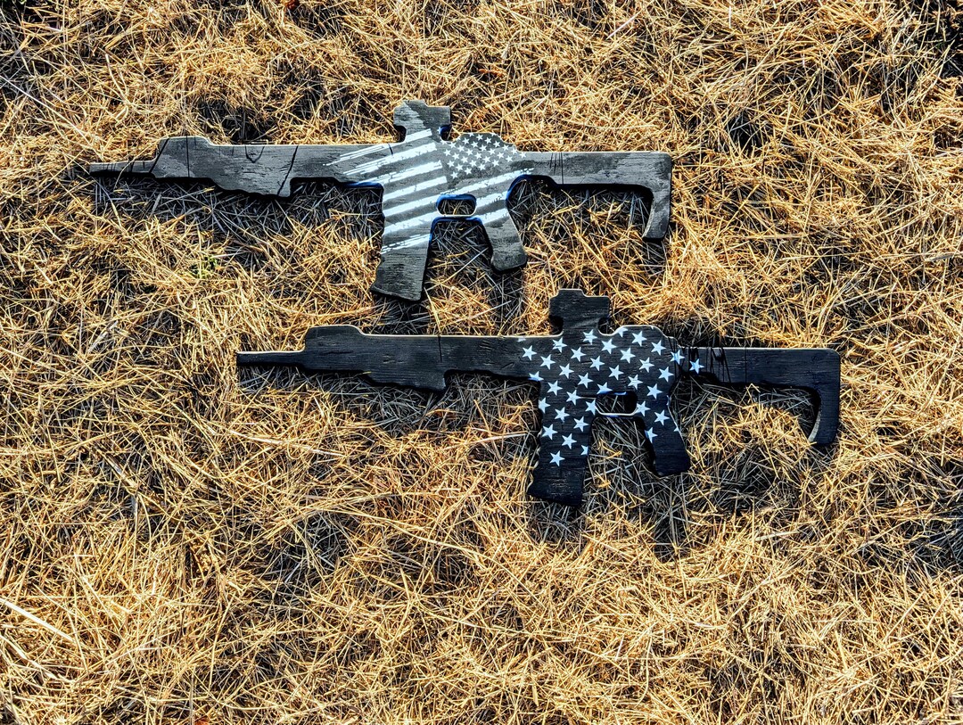 Wooden AR-15 Toy Replica - Handmade + Custom Painted for Kids ...