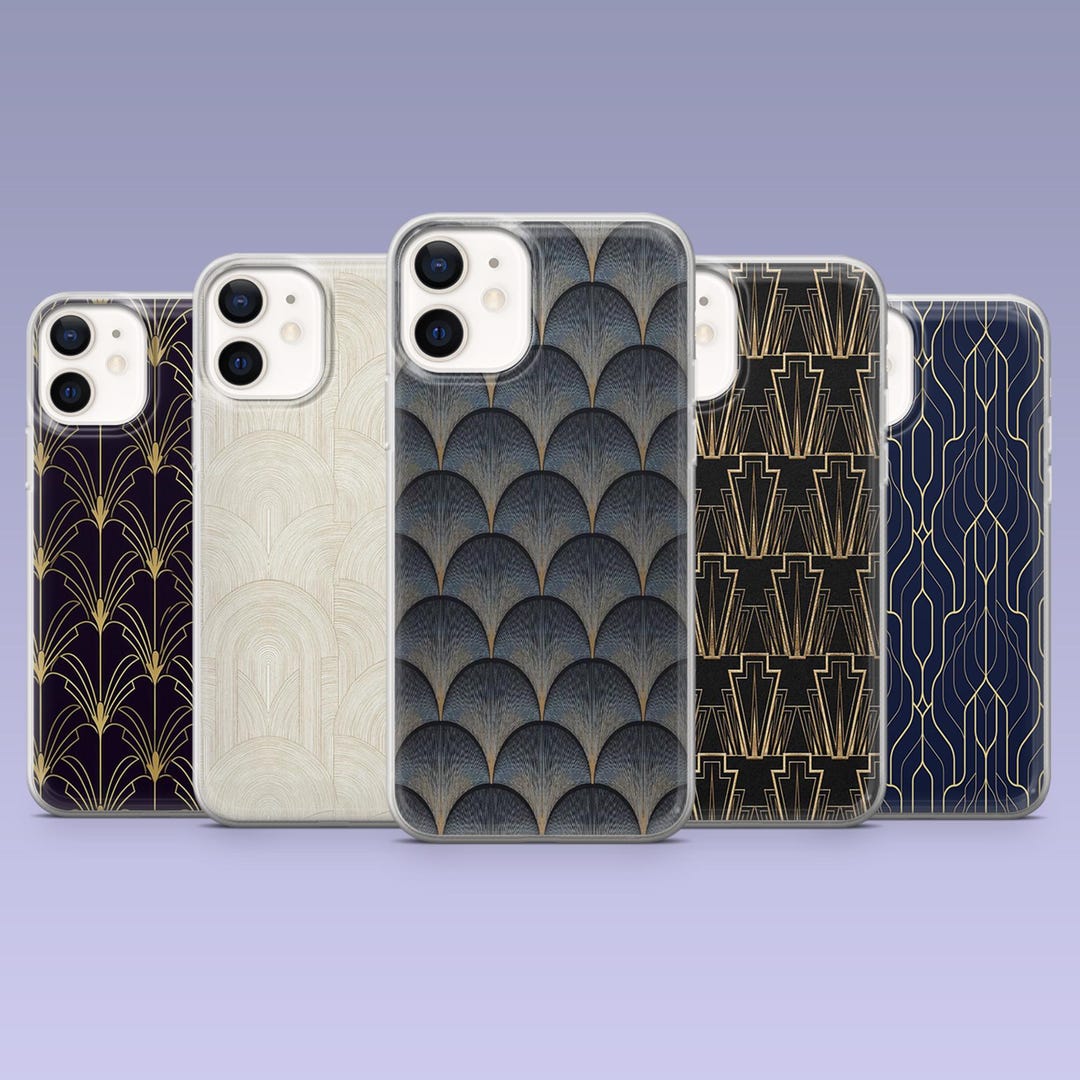 Art Deco Phone Case Vintage Gatsby Art Nouveau Cover for iPhone 16,15 ...