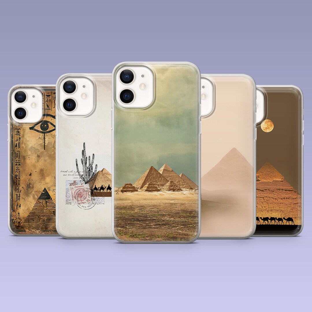 Pyramid Phone Case Ancient Egypt Pharaoh Cover for iPhone 16,15, 4,13 ...