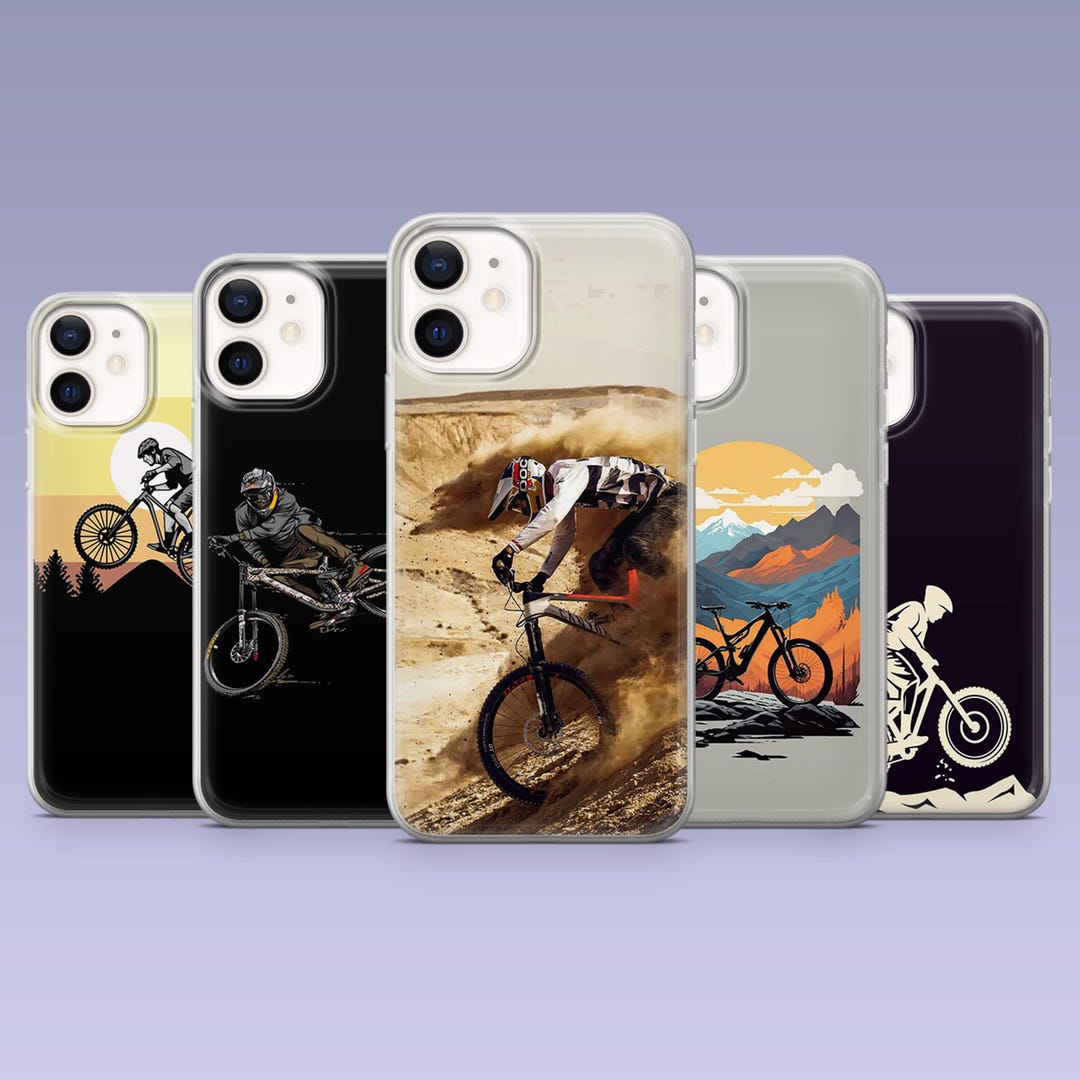 MTB Phone Case Mountain Bike Cycling Cover for iPhone 16,15, 4,13,12 ...