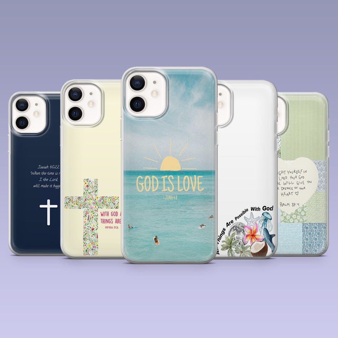 God's Word Phone Case Jesus Prayer Christian Cover for iPhone 16,15, 4 ...
