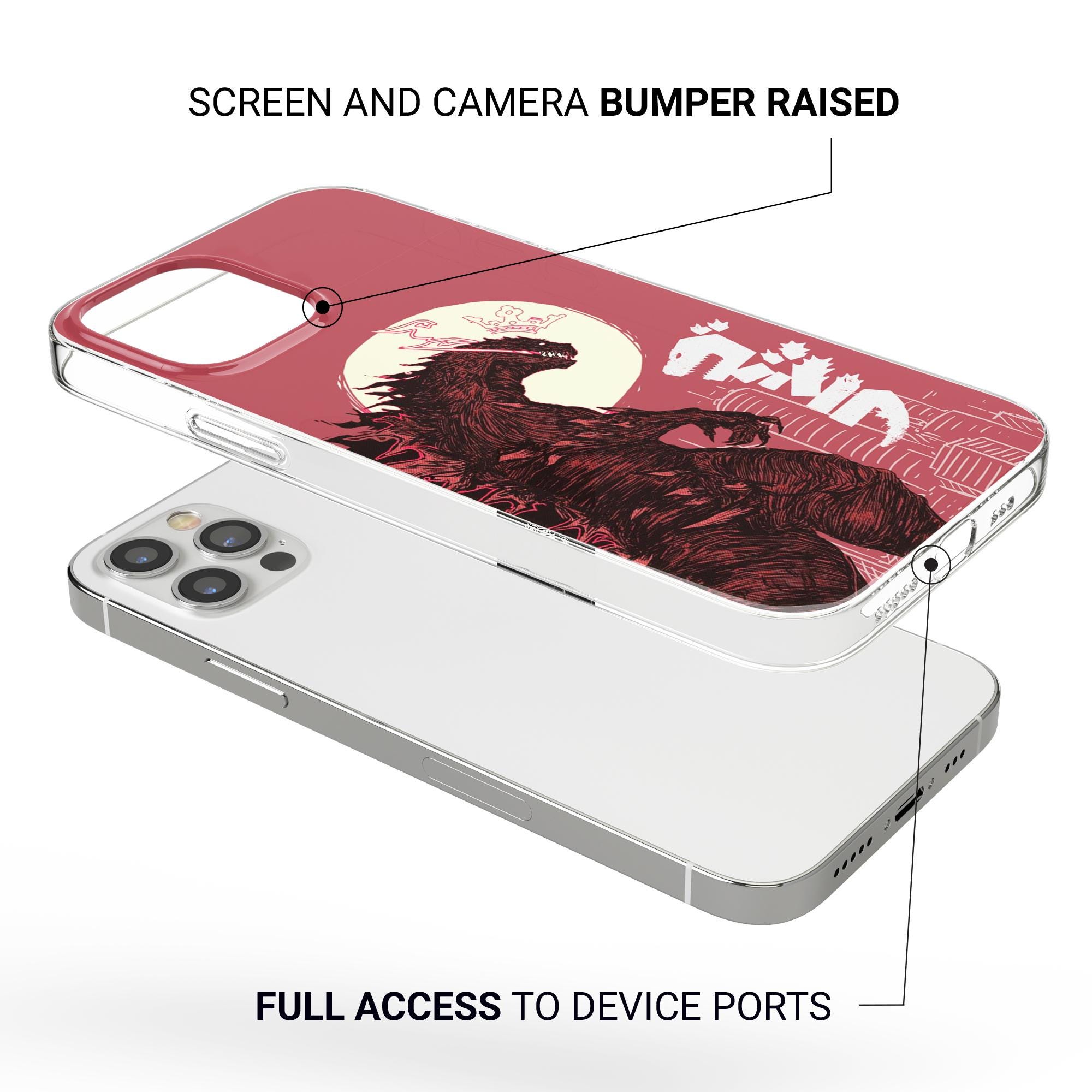King Kong Phone Case Godzilla Kaiju Cover for iPhone 16,15, 4,13,12 ...