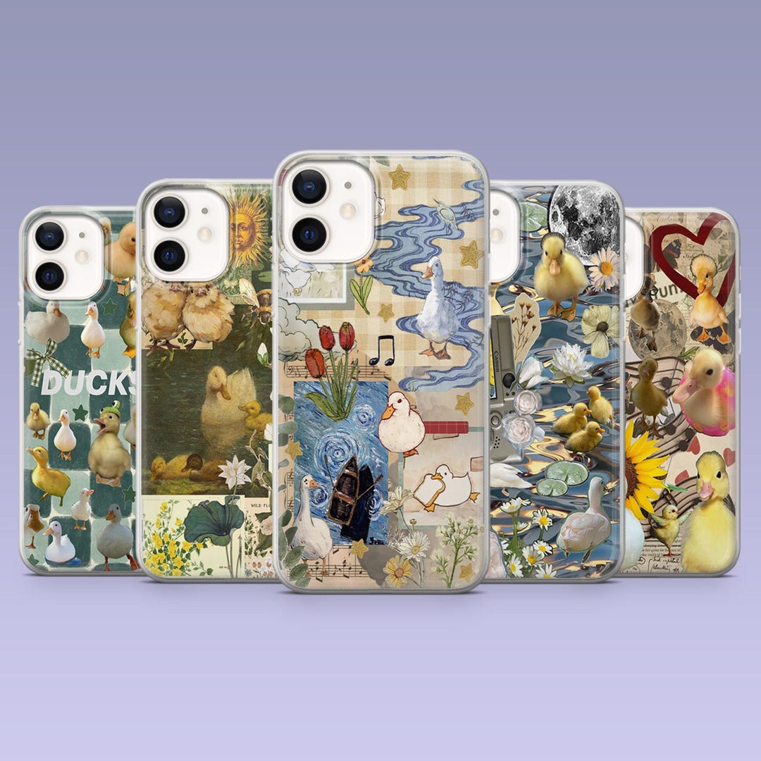 Duck Collage Phone Case Silly Goose Funny Ducks Cover for iPhone 16,15 ...