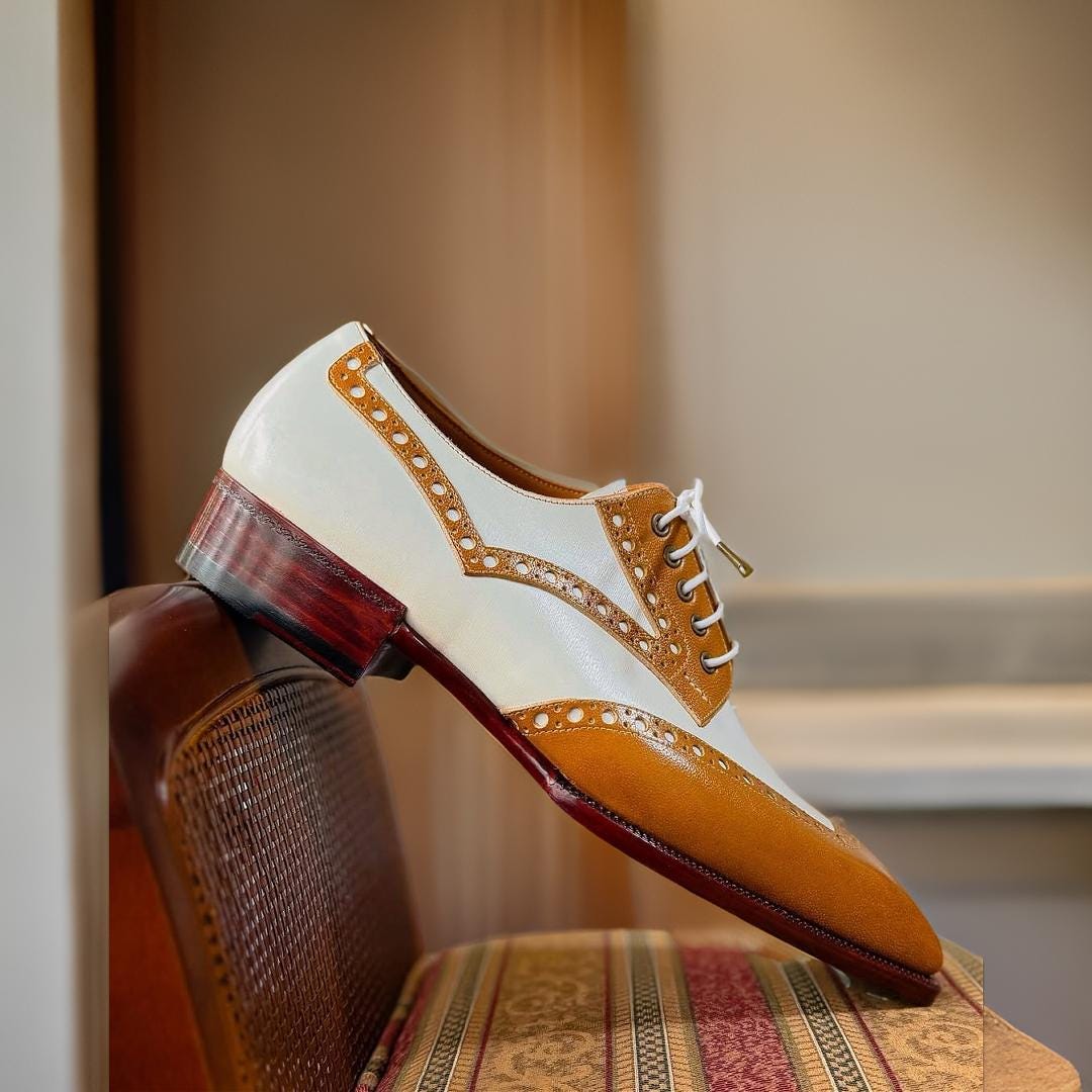 Handmade Leather Oxford Shoes: Wingtip Formal Dress Shoes - Etsy