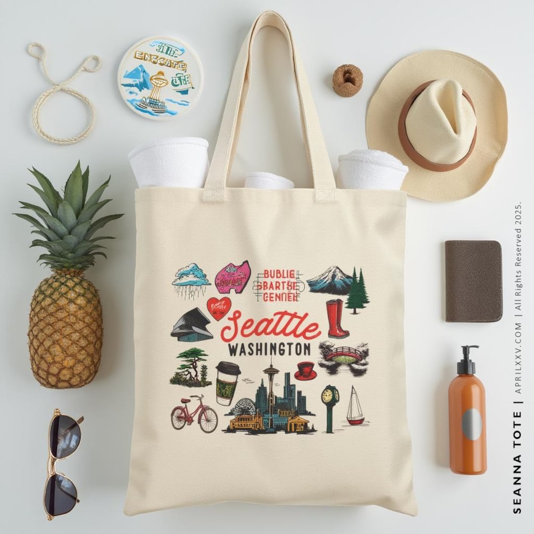 Seattle Tote Bag – Thoughtful Welcome & Travel Gift - Etsy