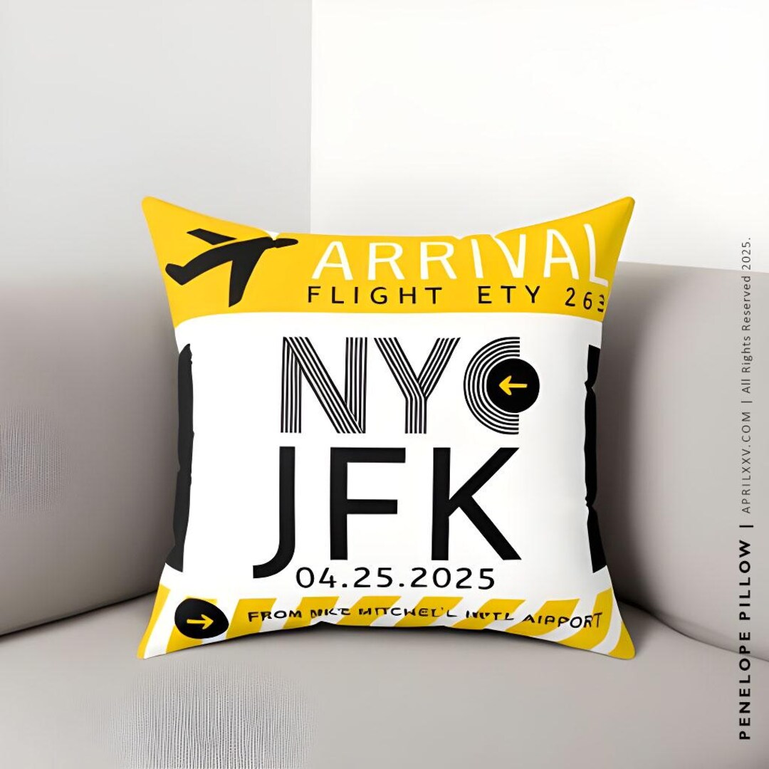 PENELOPE | Throw Pillow - New York City Travel Souvenir Personalized - Etsy