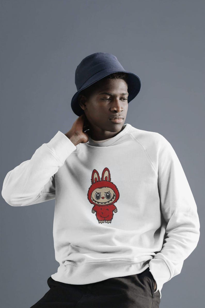 Labubu Bunny Embroidery Design – Creepy Cute Plush Character File ...