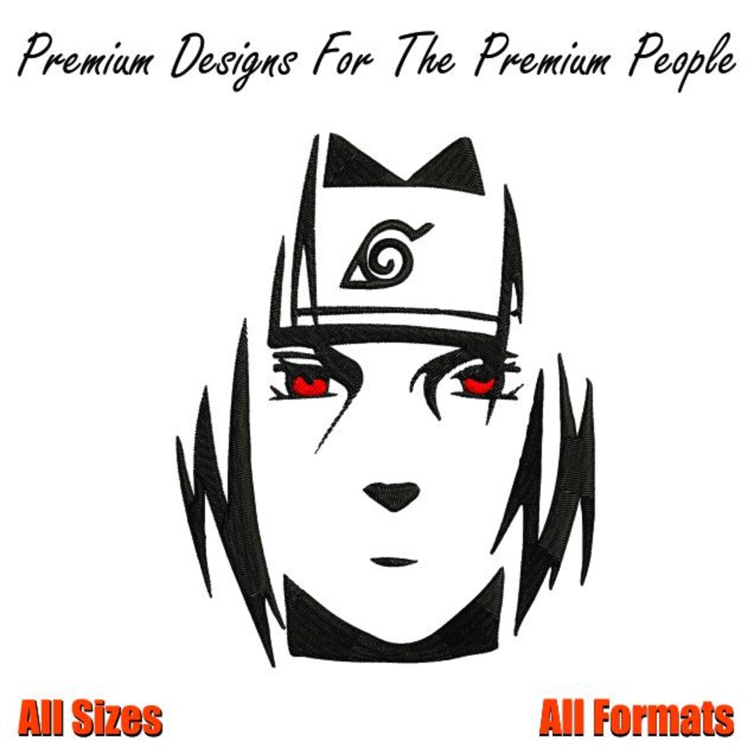 Sharingan Eyes Machine Embroidery Design: Sasuke Uchiha Anime (instant ...