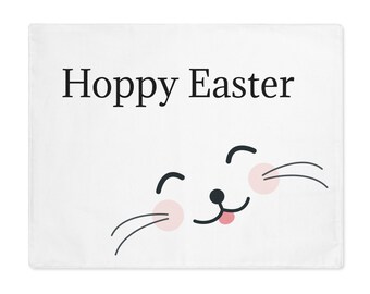 Easter Placemat, Bunny Rabbit Kitchen Table Setting, Spring Decor ...