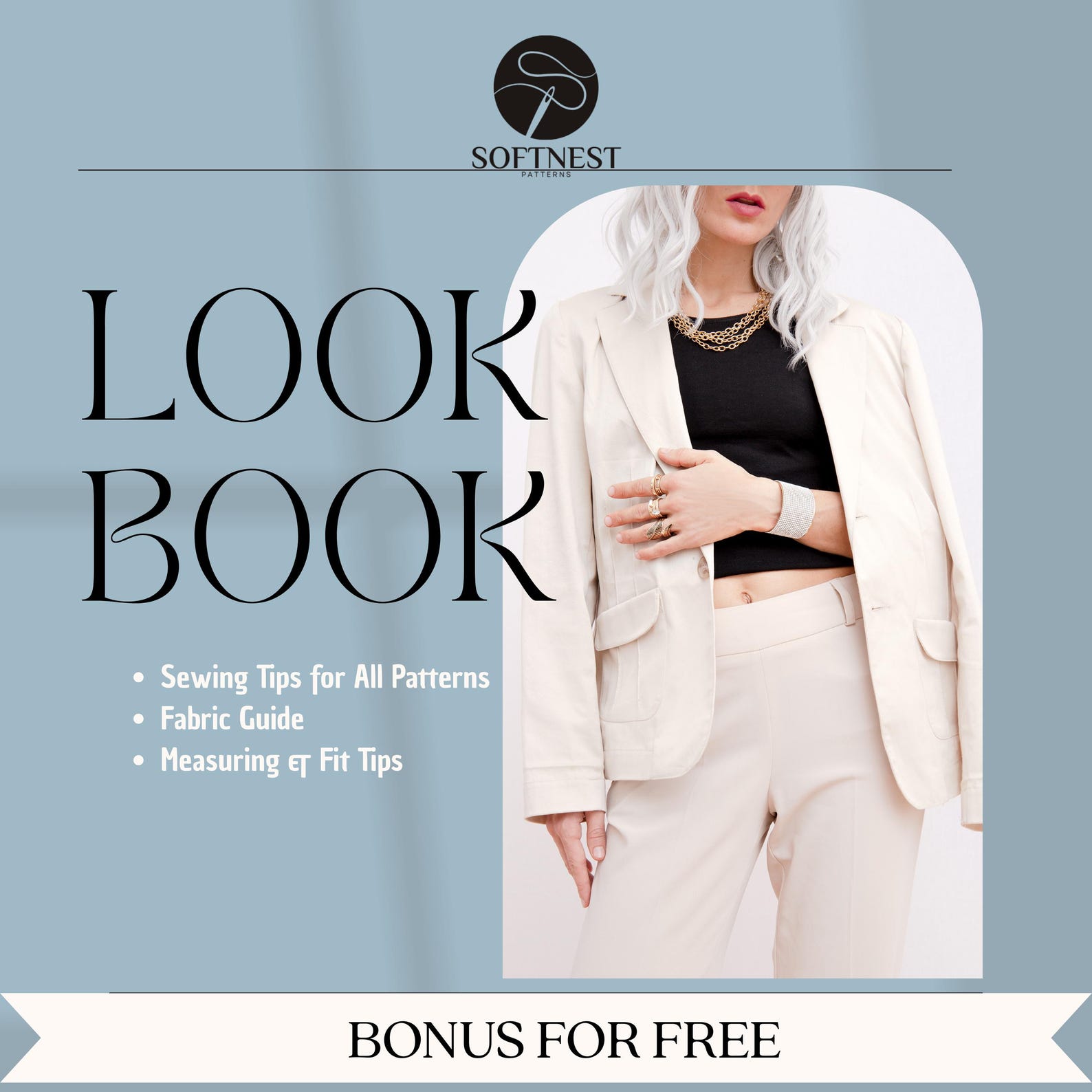 Button-back Tank Top Sewing Pattern: Women's Blouse (sizes 36–46 EU ...
