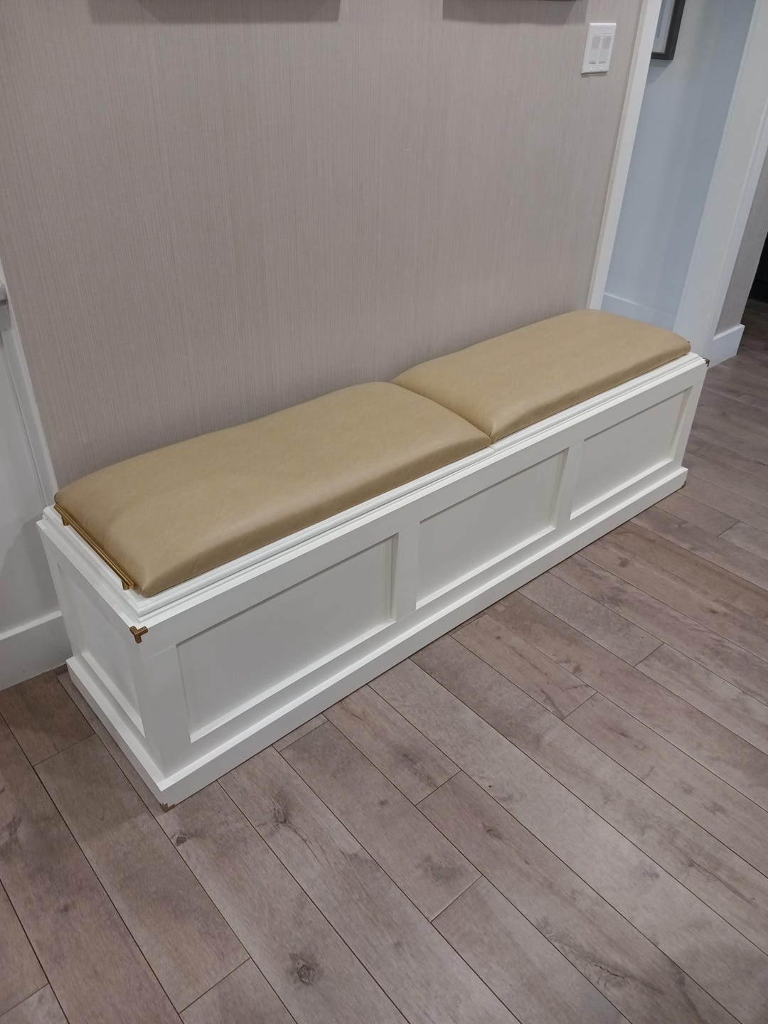 Banquette Bench Breakfast Nook Shaker With Faux Leather Cushions ...